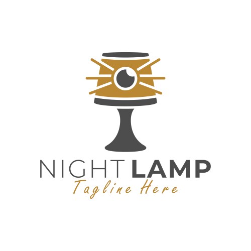 Led light logo design template Royalty Free Vector Image