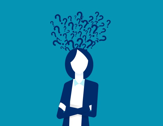 Many questions and no answer question mark Vector Image