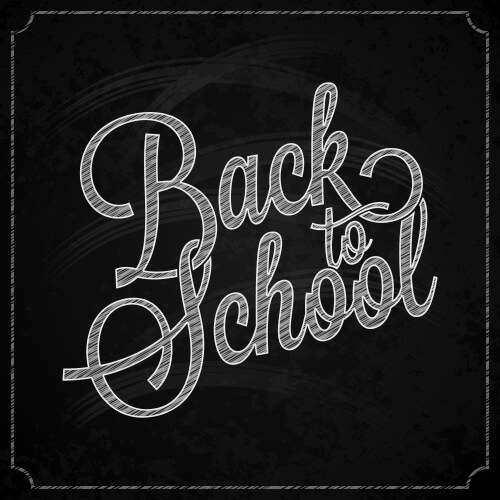 Back to school vintage lettering background Vector Image