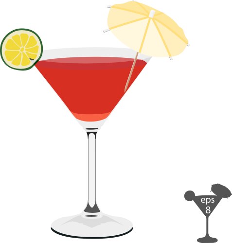 Cocktail daiquiri Royalty Free Vector Image - VectorStock