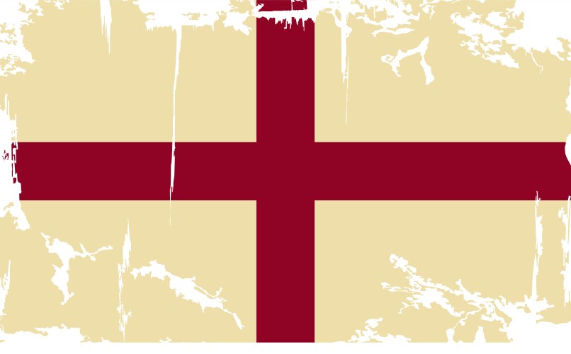 Flag of dorset in england Royalty Free Vector Image