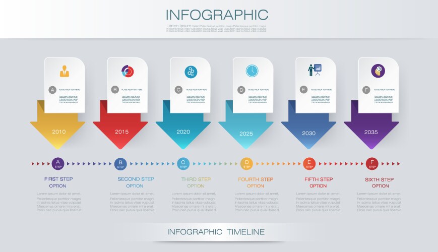 Isometric infographics bar chart graph with 5 Vector Image