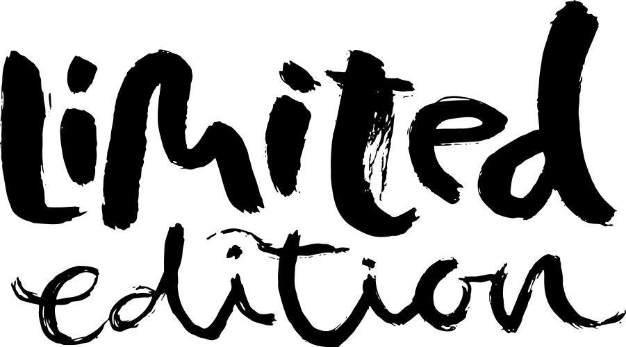 Limited edition modern lettering design Royalty Free Vector