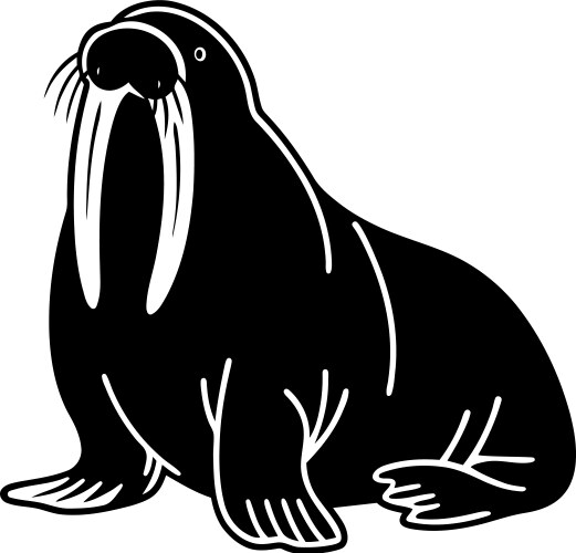 Walrus Royalty Free Vector Image - VectorStock