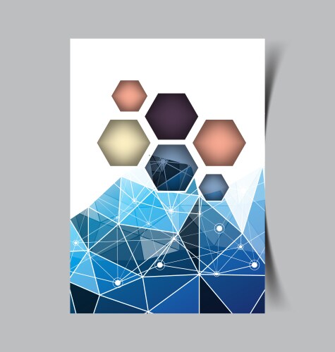 Cover design document template Royalty Free Vector Image