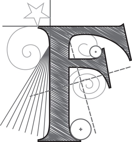 E Royalty Free Vector Image - VectorStock