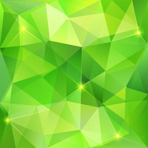 Abstract green triangle background Royalty Free Vector Image