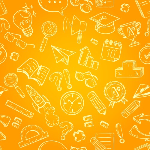 School background pattern Royalty Free Vector Image