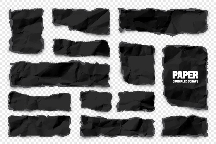 Black Paper Ripped Vector Images (over 7,900)