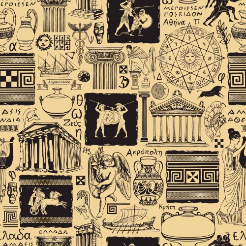 Ancient greek people Royalty Free Vector Image