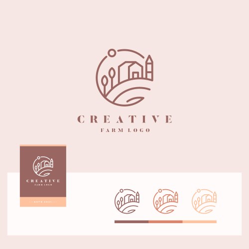 King farm logo Royalty Free Vector Image - VectorStock