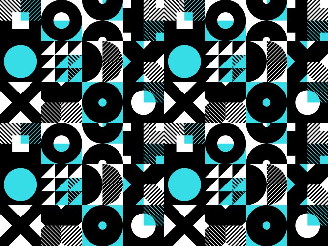 Seamless abstract background in blue color Vector Image