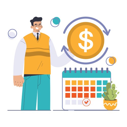 Amortization and depreciation set calculating Vector Image Amortization and depreciation set calculating Vector Image