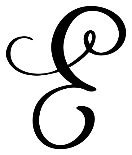 Cursive E Vector Images (over 140)