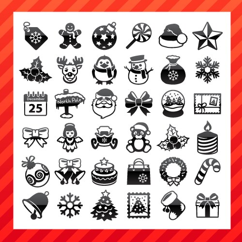 Christmas set Royalty Free Vector Image - VectorStock