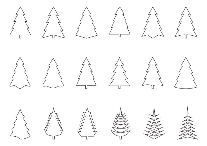 Fir Tree Silhouette Vector Images (over 17,000)