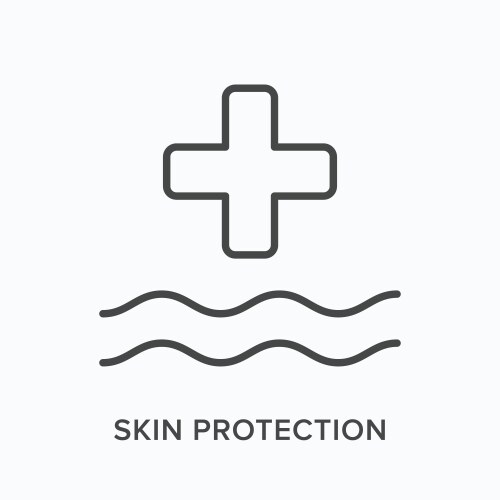 Elasticity flat line icon outline Royalty Free Vector Image