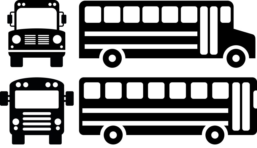 School Bus Black and White Vector Images (over 16,000)