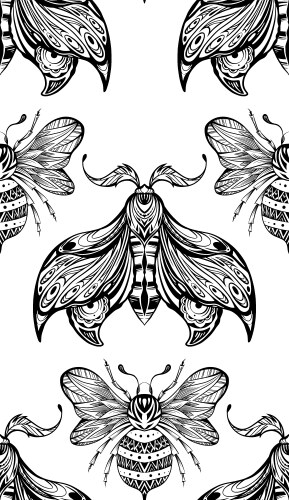 Tribal Bees Vector Images (over 240)