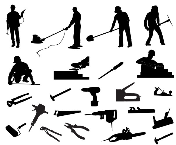 Cartoon man builder Royalty Free Vector Image - VectorStock