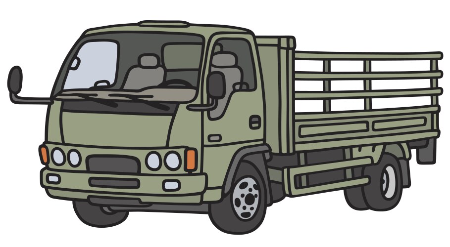 Cute smiling truck Royalty Free Vector Image - VectorStock