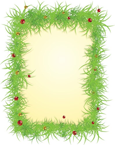 Tiger nature frame border Royalty Free Vector Image