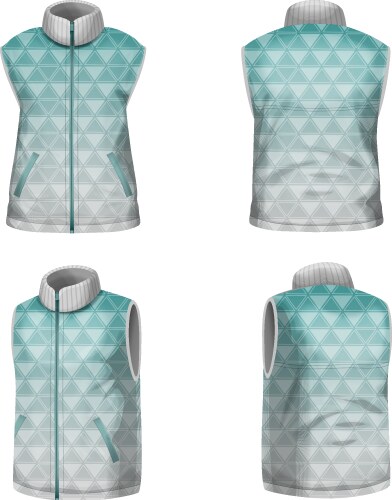 Realistic jacket set Royalty Free Vector Image