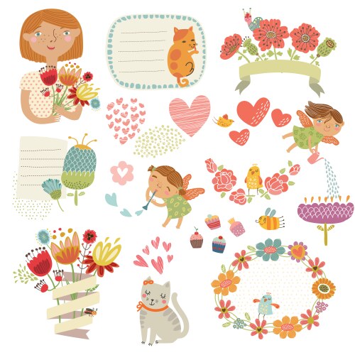 Set Cute Vector Images (over 700,000)