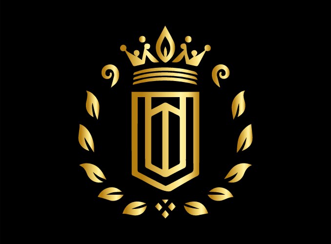 Luxury logo design Royalty Free Vector Image - VectorStock