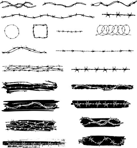 Free Barbed Wire Vector Images (over 180)