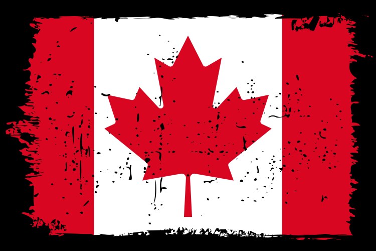 Distressed Canada Flag Vector Images (69)