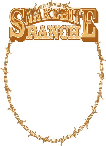 Cowboy border frame Royalty Free Vector Image - VectorStock