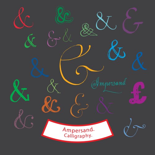 Ampersand Vector Images (over 3,500)
