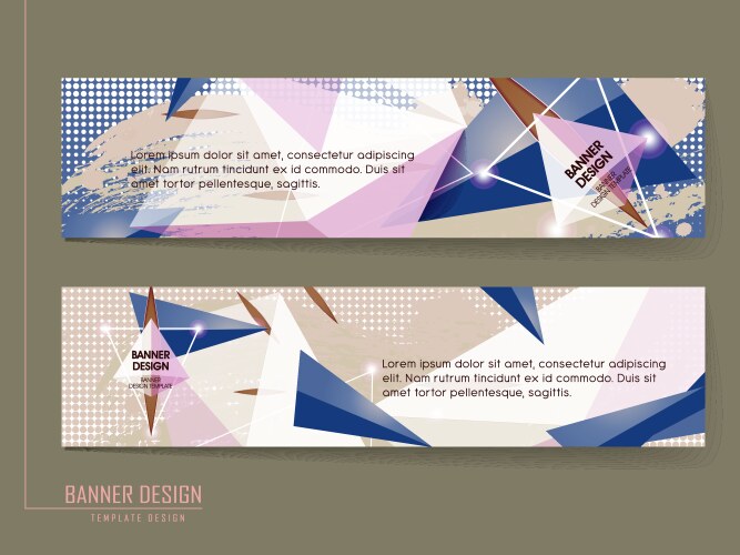 Modern banner template design Royalty Free Vector Image