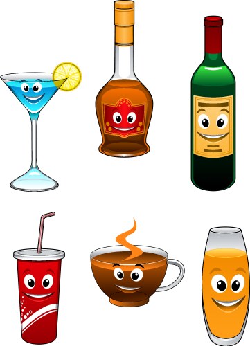 Cartoon Drinks Vector Images (over 210,000)