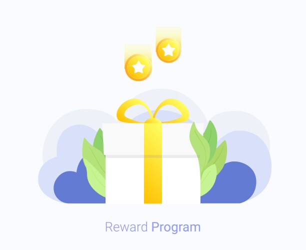 Cash back reward program concept Royalty Free Vector Image