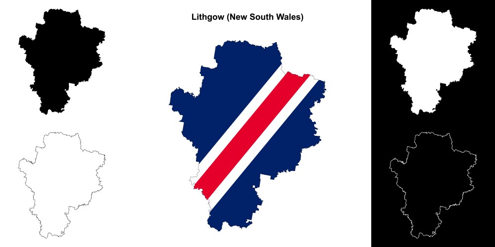 Castile and leon outline map Royalty Free Vector Image