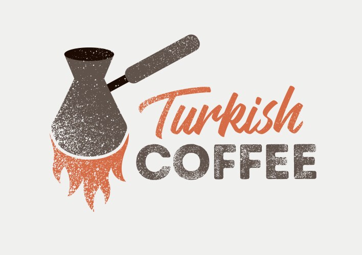 Turkish cat with coffee cup muslim Royalty Free Vector Image