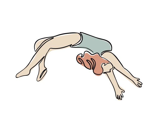 Ballet woman dancer in boho style Royalty Free Vector Image