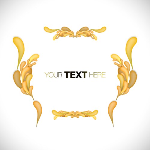 Gold jewelry frame Royalty Free Vector Image - VectorStock