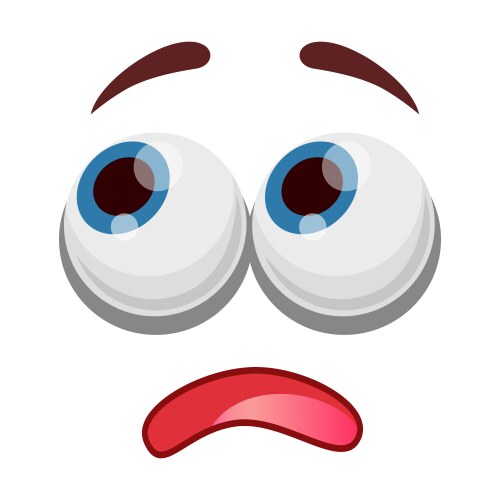 Scared cartoon eyes Vector Images & Graphics for Commercial Use ...