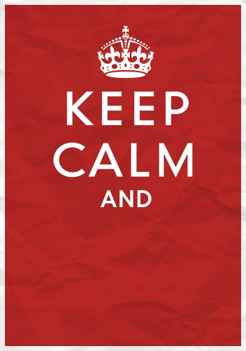 Keep calm and stay strong poster quote Royalty Free Vector