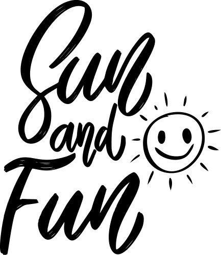 Big summer set of sun and fun hand drawn elements Vector Image