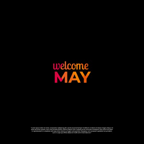 Welcome May Vector Images (over 450)