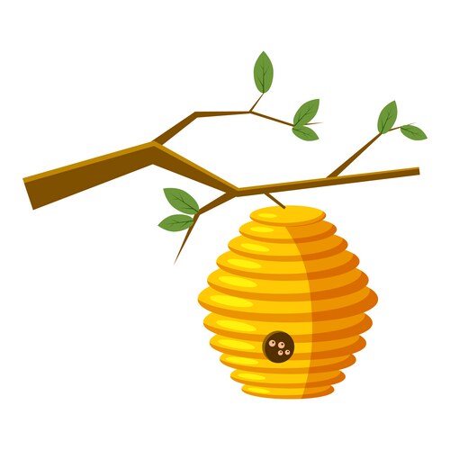 Beehive Royalty Free Vector Image - VectorStock