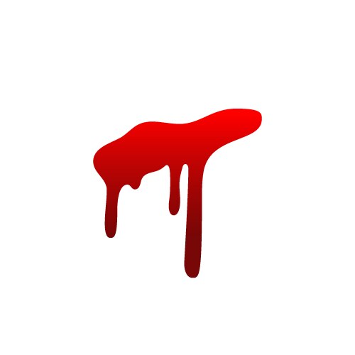 Red paint dripping blood drop bleeding border Vector Image