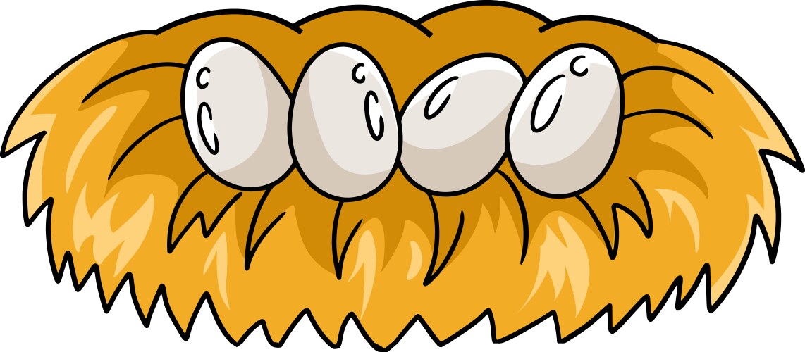 Chicken with egg cartoon colored clipart Vector Image