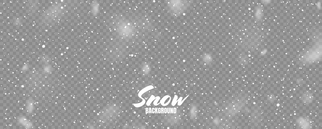 Realistic snowfall cloud effect white snow Vector Image