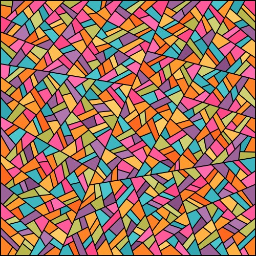 Stained glass pattern Royalty Free Vector Image