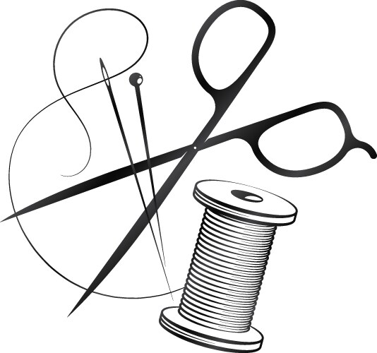 Needle And Thread Vector